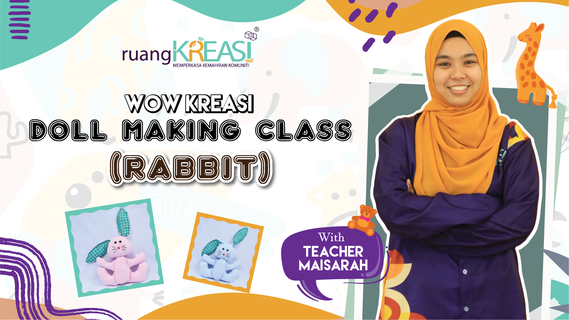 Wow! Kreasi Rabbit Doll Making Class - MyKreasi